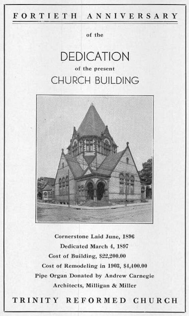 Trinity Reformed Church of Wilkinsburg to Arc of the Covenant UHCA ...